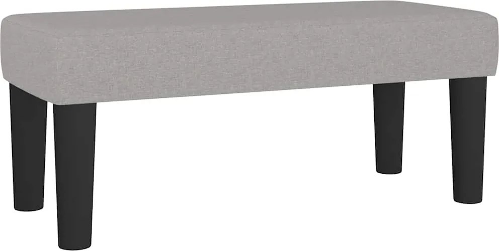 Box spring postel s matrací světle šedá 120x190 cm textil 3270355