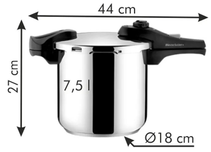TESCOMA Tlakový hrnec BIO EXCLUSIVE+ 7,5 l