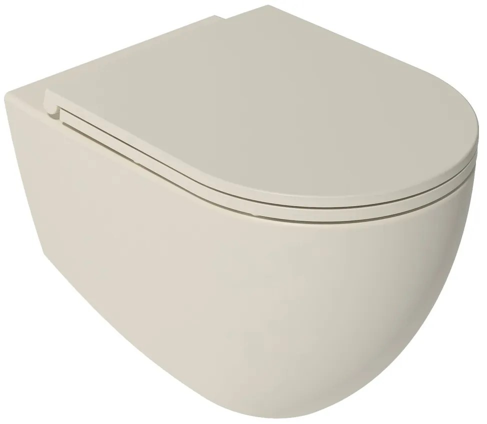 Isvea Isvea, INFINITY WC sedátko SLIM, Soft Close, Easy Take, Ivory, 40KF0532I-S
