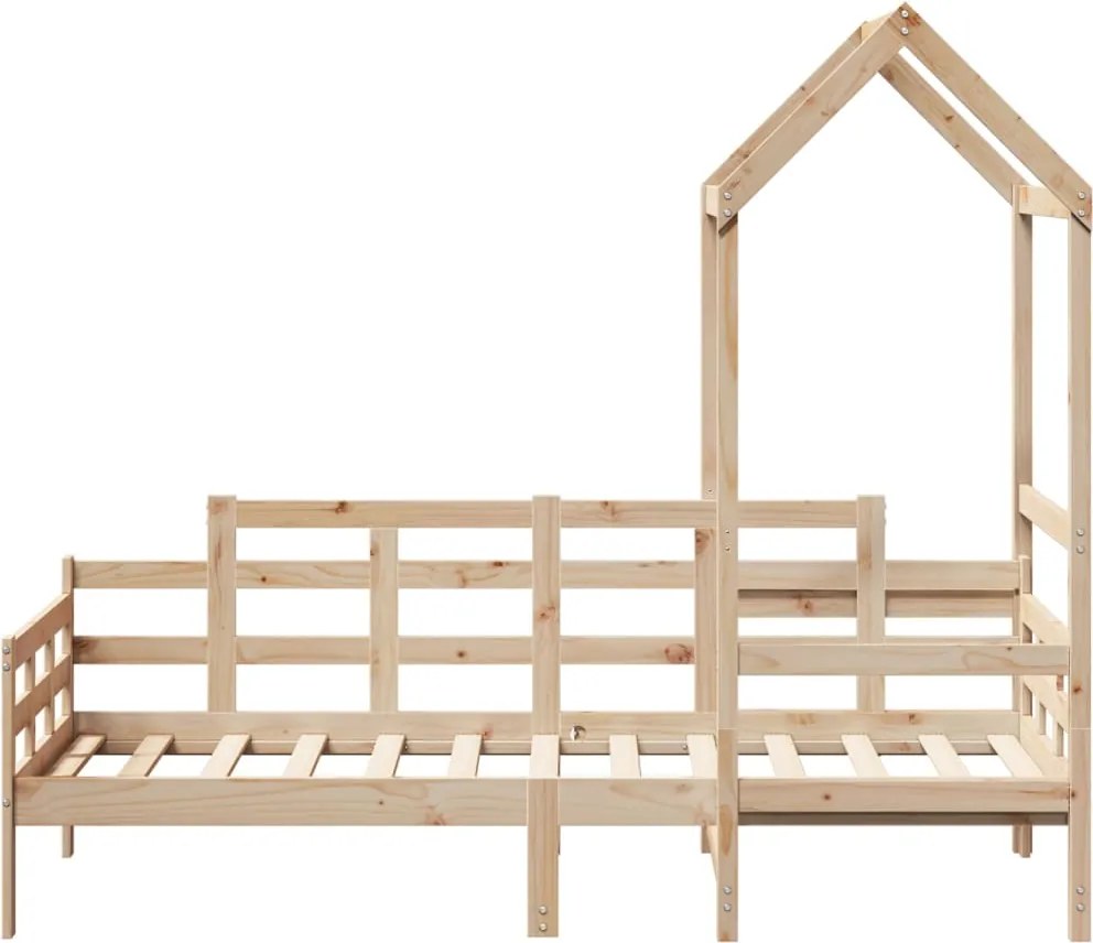 Válenda se střechou 80 x 200 cm masivní borové dřevo 3282302