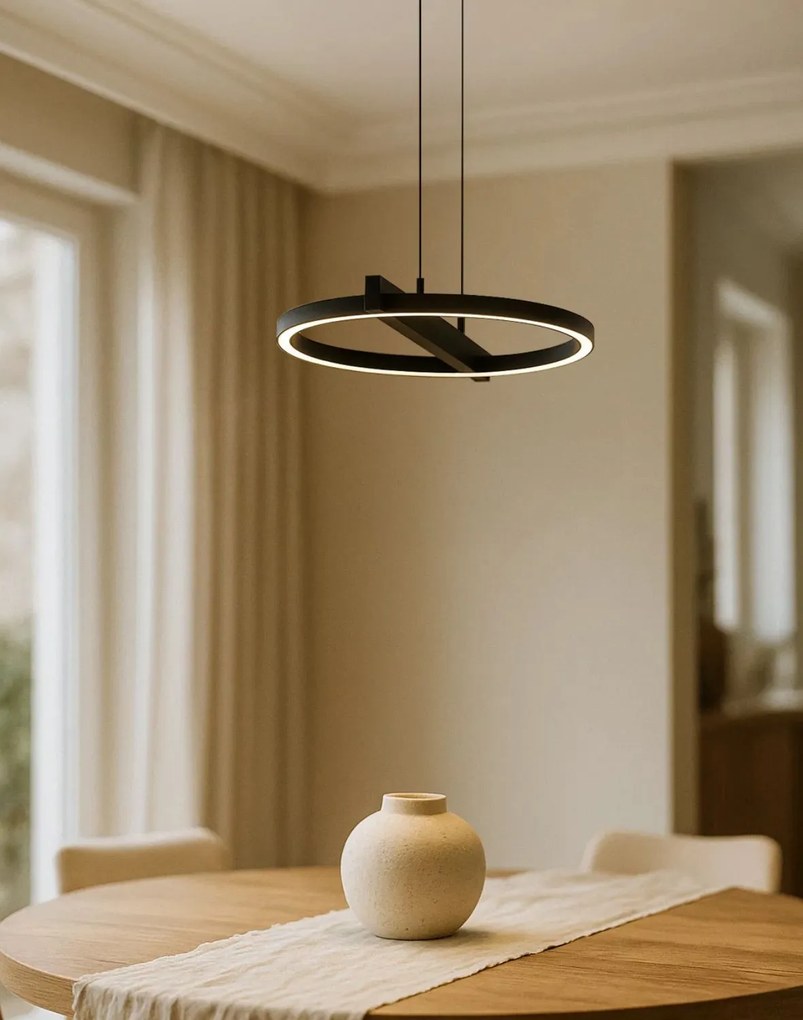 Moderní závěsné LED svítidlo černé Tivoli K-8230