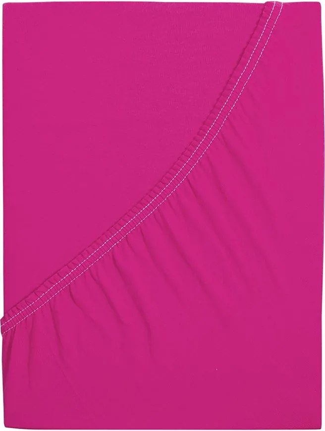 B.E.S. - Petrovice, s.r.o. Prostěradlo JERSEY dětské - Fuchsiová 60 x 120