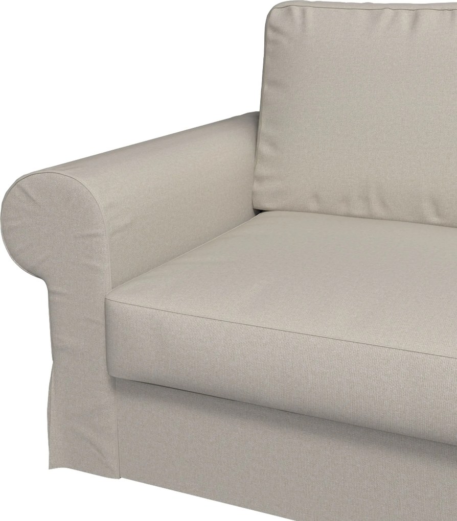Potah na pohovku IKEA Backabro,  3-místná, rozkládací barva šedá látka pletený vzor