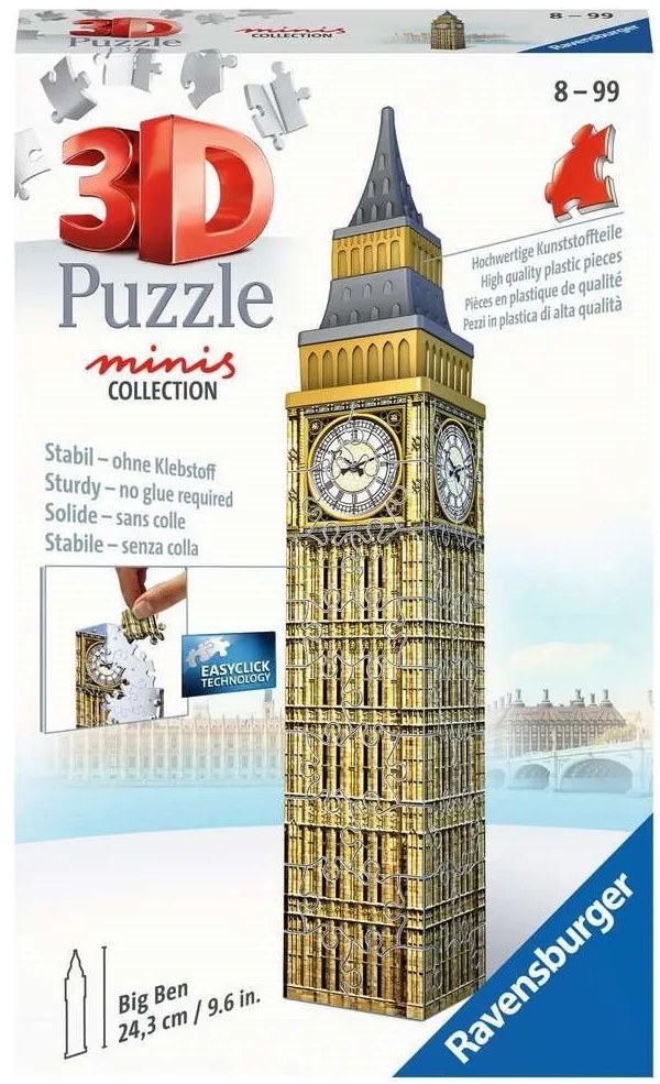 Ravensburger 3d puzzle mini big ben 54 dílků