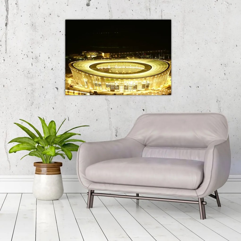 Skleněný obraz - fotbalový stadion (70x50 cm)