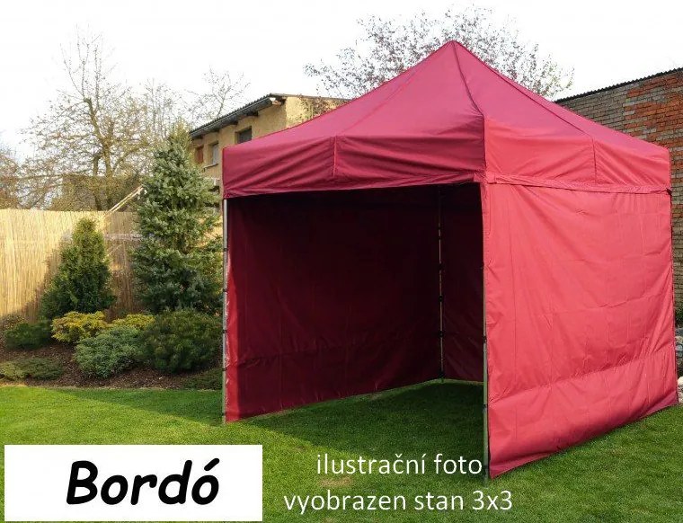 Tradgard PROFI STEEL 57114 Zahradní párty stan 3 x 6 - bordo