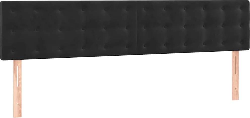 Box spring postel s matrací černá 180x200 cm samet 3131215