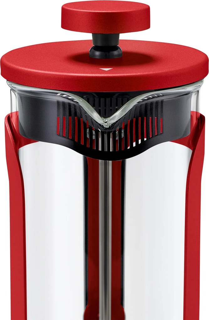 Tchibo - Konvička french press 300 ml - barva: červená