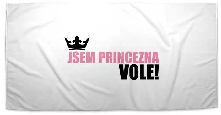 Ručník SABLO - Jsem princezna, vole! 70x140 cm