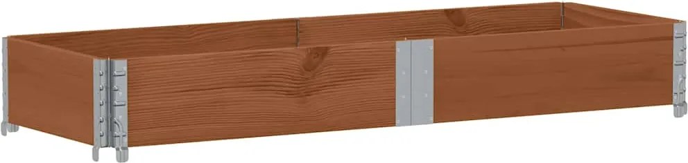 Zahradní truhlík hnědý 150x50 cm masivní borové dřevo 3295406