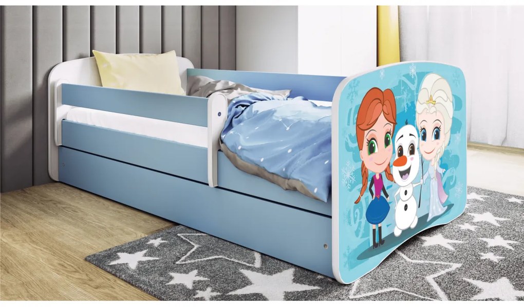Dětská postel Babydreams Sněhové princezny modrá