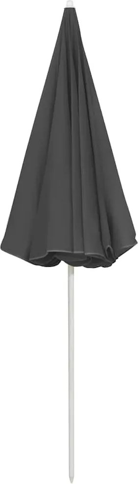 Plážový slunečník antracitový 240 cm 314706
