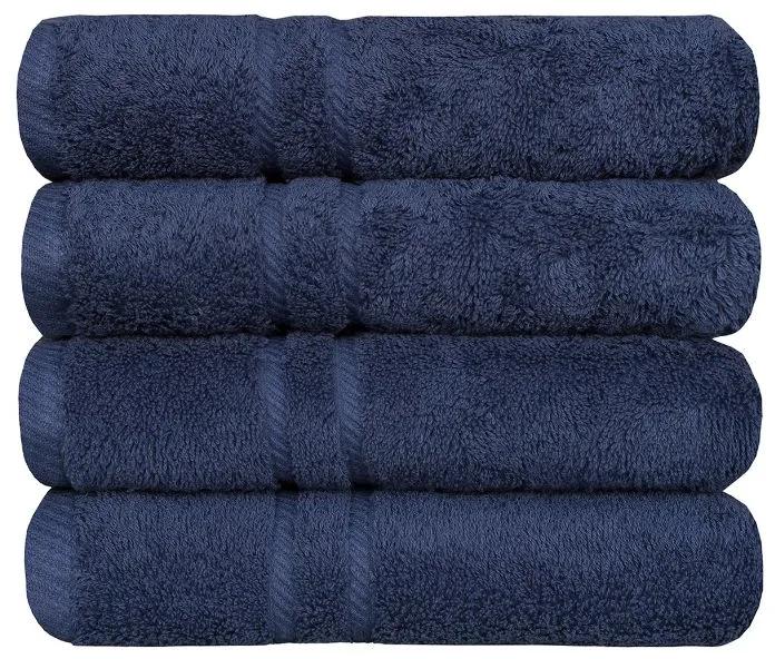 SCANquilt bavlněný ručník COTTONA tmavě modrá ručník 50 x 100 cm