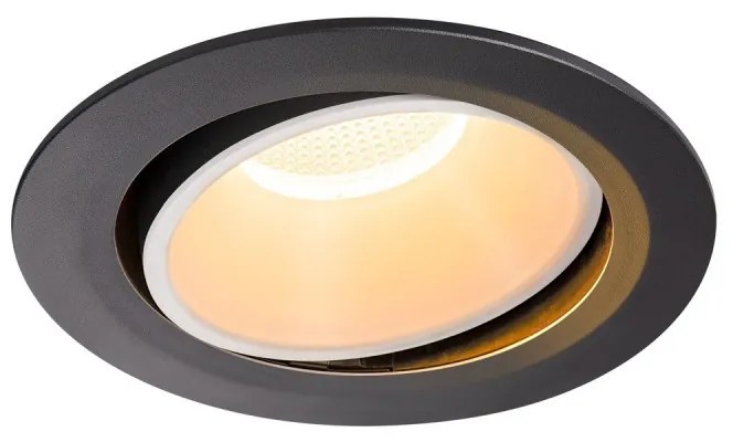 NUMINOS® MOVE DL XL vnitřní LED zápustné stropní svítidlo černá/bílá 2700 K 40° otočné a výkyvné - B