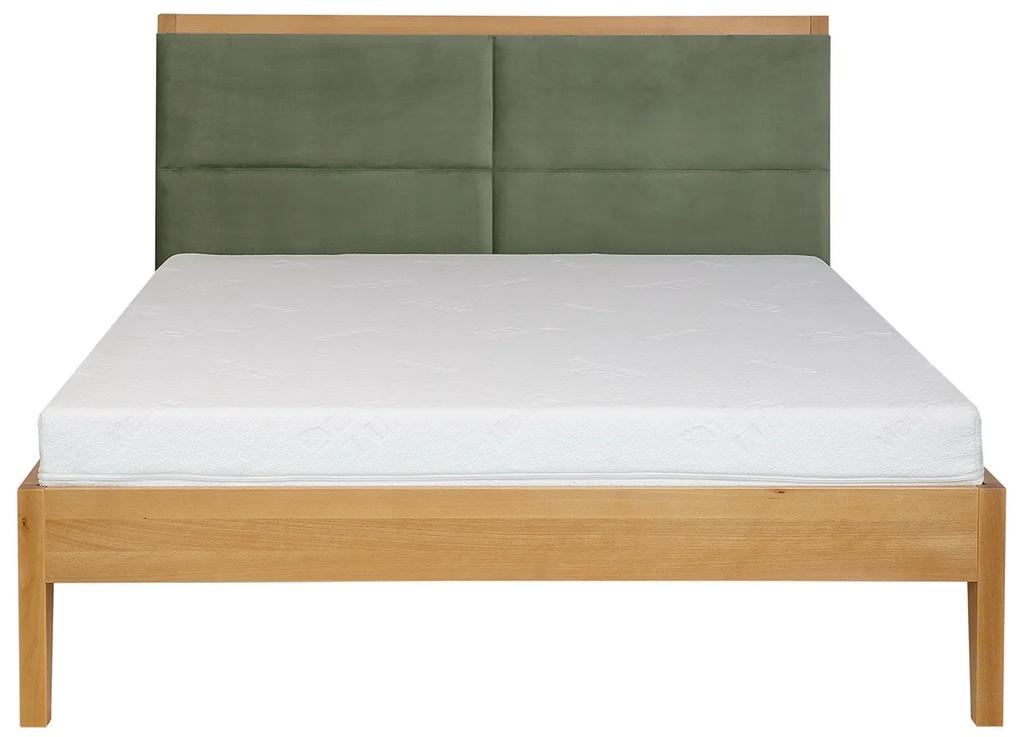 Drewmax LK166 140x200 cm dřevěná postel masiv buk dvojlůžko