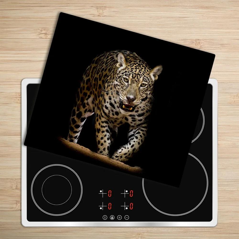 Skleněná krájecí deska jaguár 60x52 cm