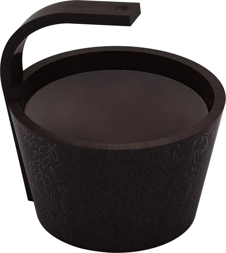 Sawo finland Sawo vědro do sauny dřevěné Black Dragon Fire 4L