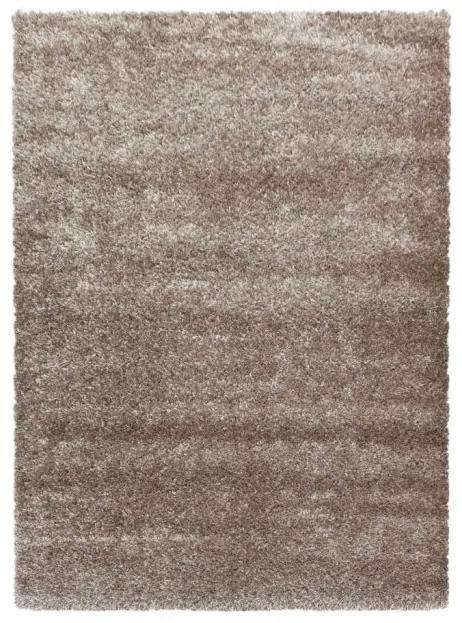 Kusový koberec Brilliant shaggy 4200 taupe 140 x 200 cm