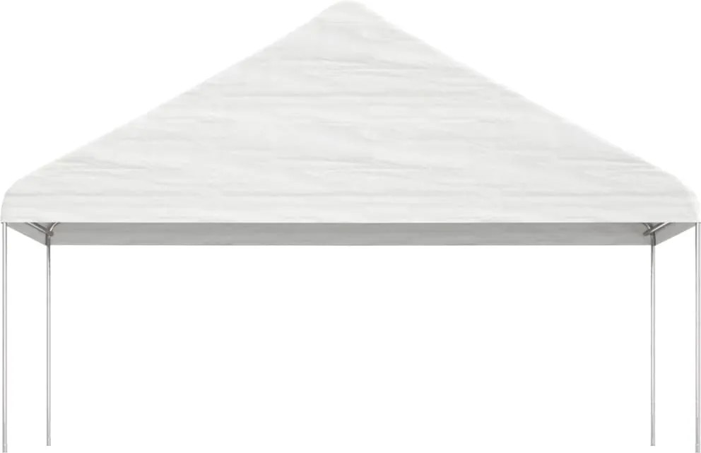 Altán se střechou bílý 17,84 x 5,88 x 3,75 m polyethylen 3155524