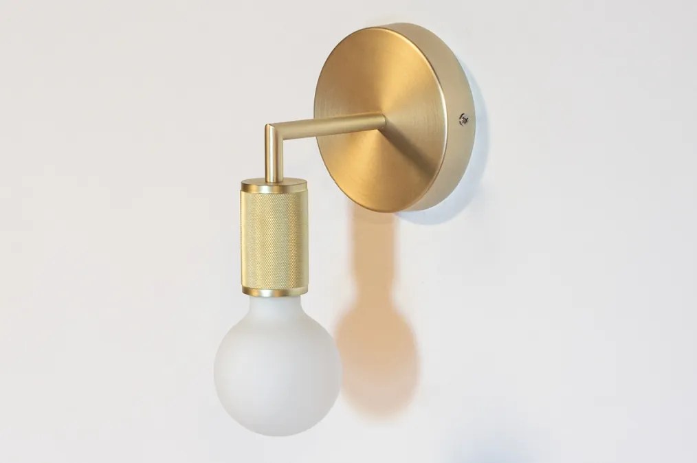Nástěnné svítidlo do ložnice Bulb Ave Gold