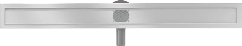 Mexen Flat nerezový sprchový žlab 90 cm s rotačním 360° sifonem - tělo žlabu bez krytu, nerez, 1040090