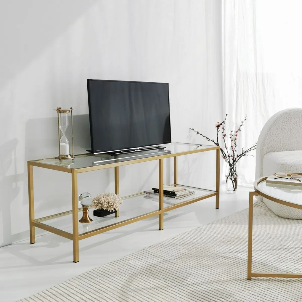 TV stolek Basic zlatý
