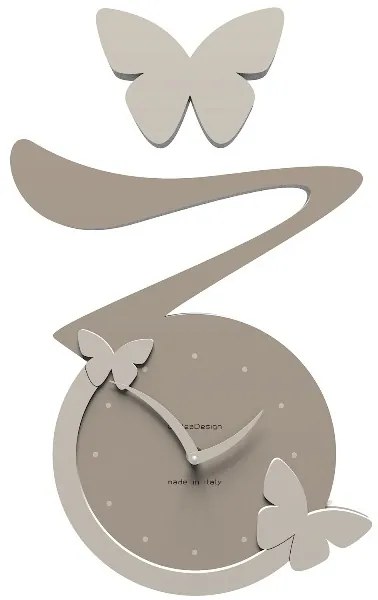 Designové hodiny 50-10-1 CalleaDesign 44cm (více barev) Barva béžová (tělová)-23