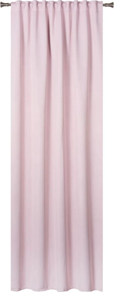 Dekorační jednobarevný závěs s tunýlkem ECLITT růžová 140x260 cm (cena za 1 kus) MyBestHome