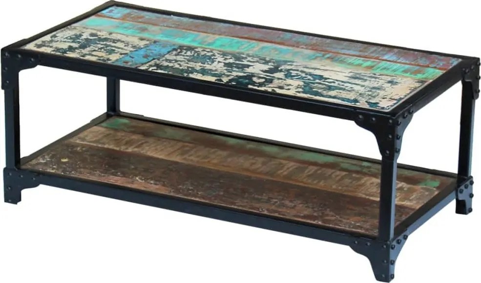 vidaXL Konferenční stolek masivní recyklované dřevo [243272]