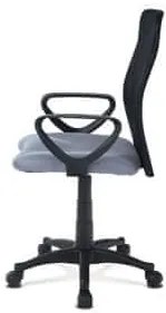 Autronic Kancelářská židle Kancelářská židle, látka MESH šedá / černá, plyn.píst (KA-B047 GREY)