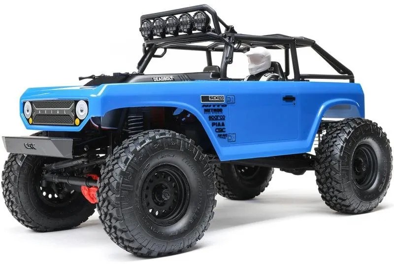 Rc auto axial scx10 ii deadbolt 1:10 4wd rtr modrá