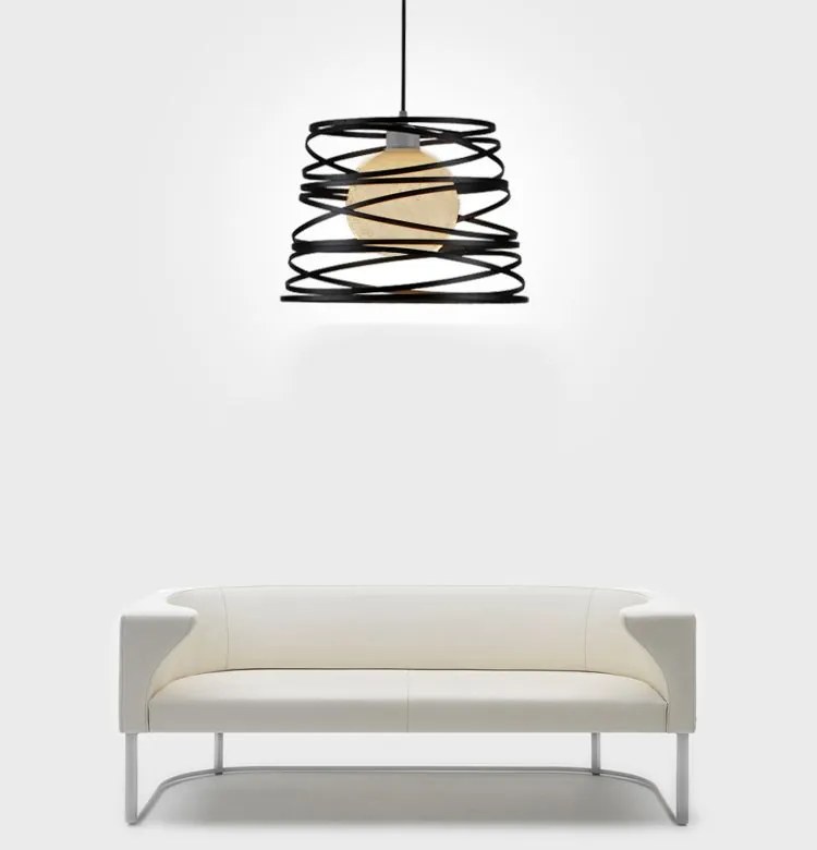 Toolight - Moderní závěsné svítidlo 1xE27 181691, černá, OSW-00109