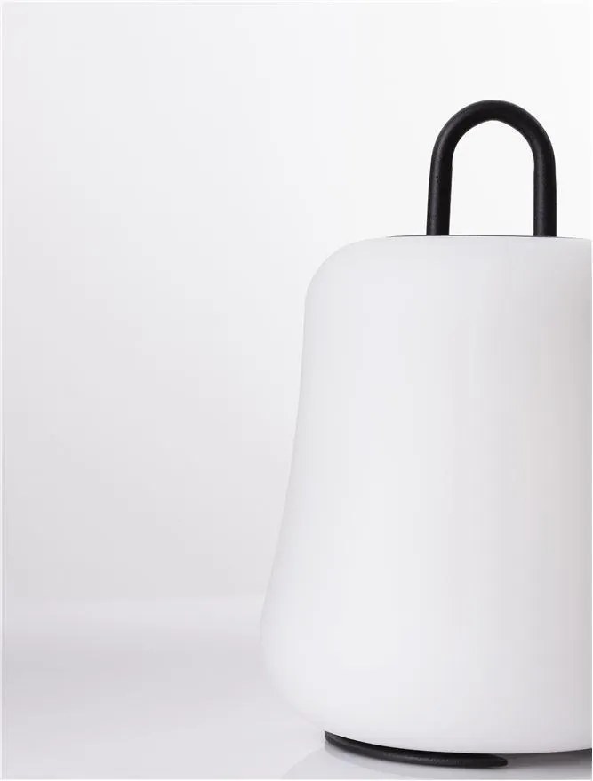 NV 9002877 Venkovní stolní lampa JIGRA černý hliník a akryl LED 2W 3000K 3,7V 339st. IP54 vypínač na těle / USB kabel - NOVA LUCE