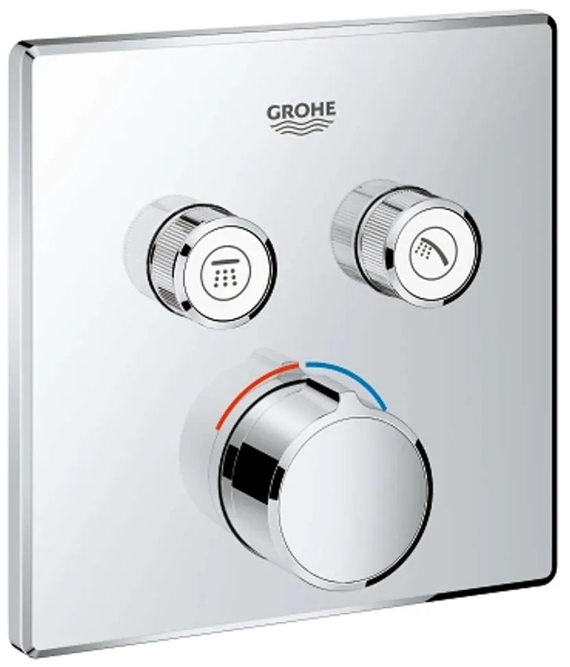 Grohe SmartControl - Baterie pod omítku, 2 výstupy, chrom 29148000