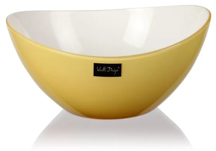 Světle žlutá salátová mísa Vialli Design, 16 cm