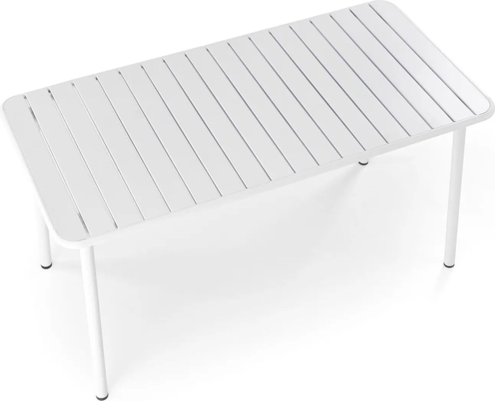 Kovový zahradní stůl Bosco 140 cm bílý