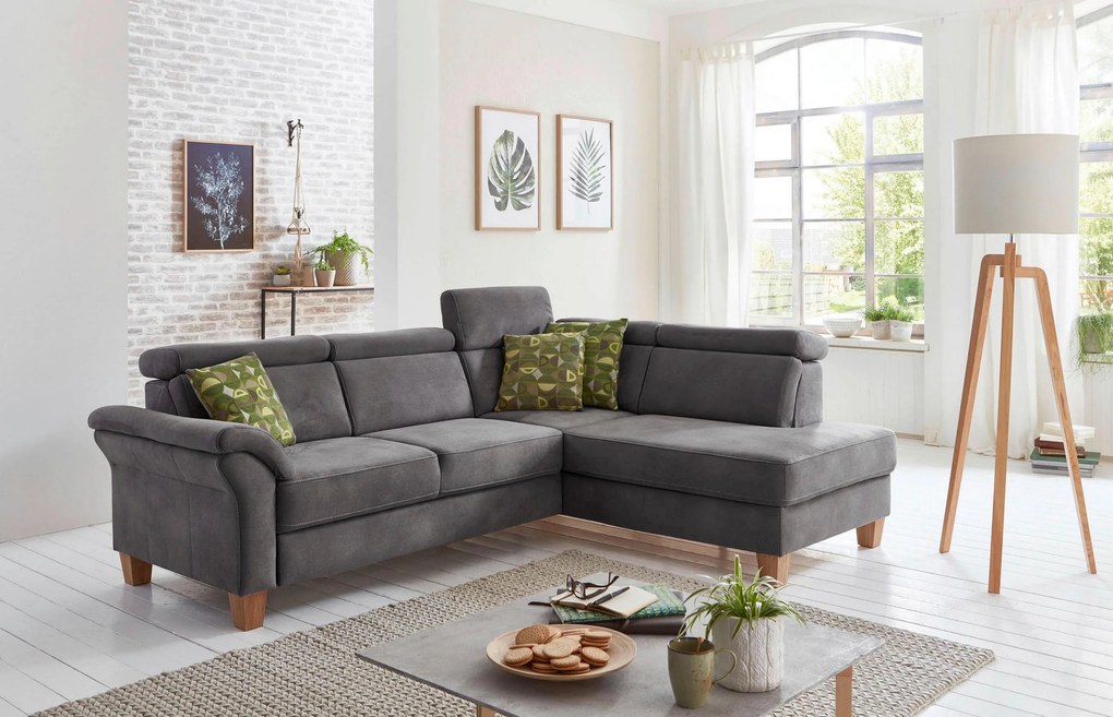 XXXLutz ROHOVÁ SEDAČKA, textil, antracitová Sit & More - Sedací soupravy - 000144005203