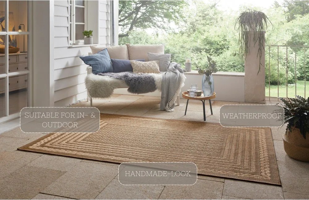 Hnědý vnitřní a venkovní koberec 80x150 cm Limonero – Hanse Home