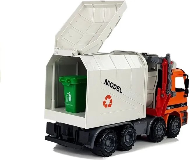 LEAN Toys Popelářské auto s pohonem – popelnice