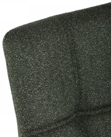 Jídelní židle křeslo zelená látka nohy černý kov DCH-P3146 GRN2
