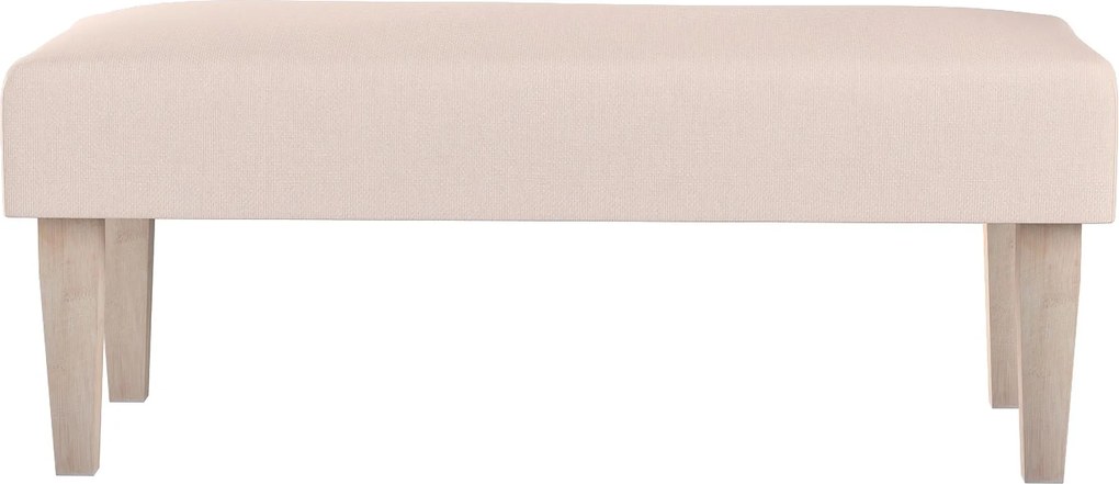 Dlouhá lavička 100x40cm barva růžová látka pletený vzor