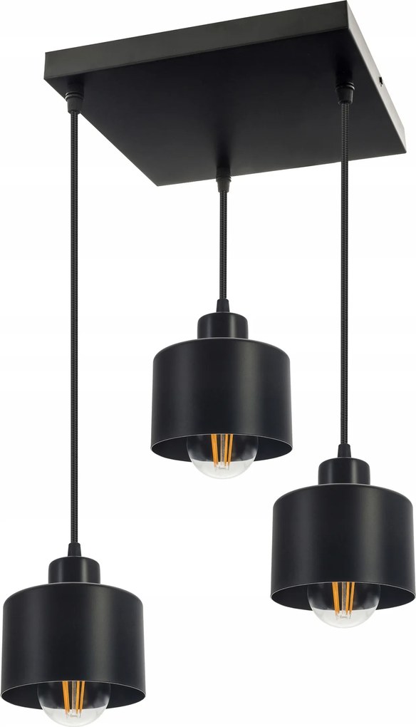 Závěsná Lampa Regulovatelný Lustr Stropní Svítidlo Led Stropní Lampa Gabriel Loft 3x E27