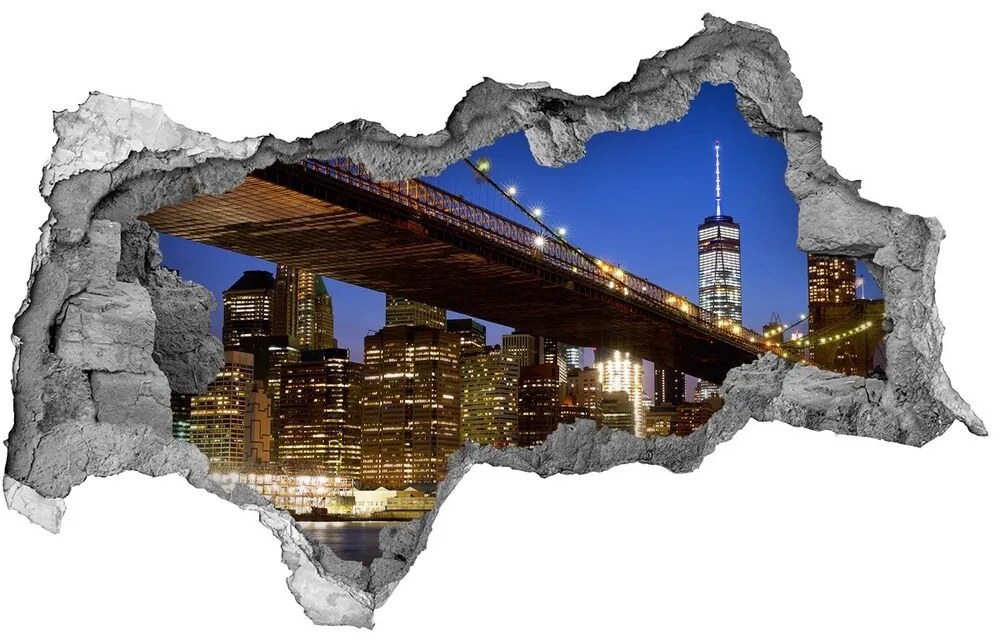Wallmuralia Fototapeta díra na zeď Manhattan New York 95x73 cm