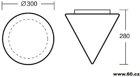 Osmont Kira 2, stropní svítidlo, 2xE27, prům.30cm, IP44