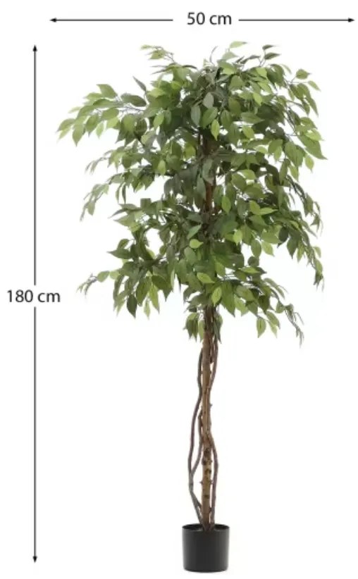 OnaDnes -20% Umělá květina Kave Home Ficus 180 cm