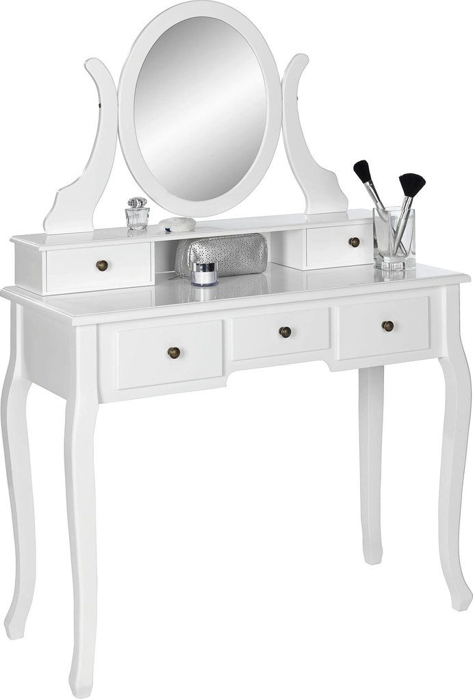 XXXLutz TOALETNÍ STOLEK, bílá, 97/40/142 cm Ambia Home - 008103000901