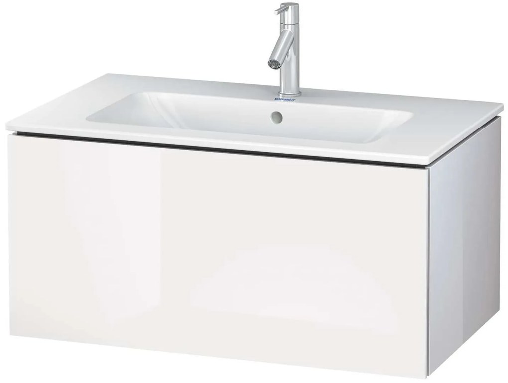 Duravit L-Cube - Umyvadlová skříňka 40x82x48 cm, 1 zásuvka, lesklá bílá LC614102222