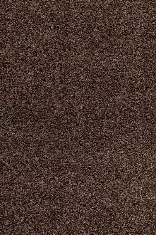 Ayyildiz  Kusový koberec Shaggy Dream 4000 hnědý vysoký vlas 060x110 cm
