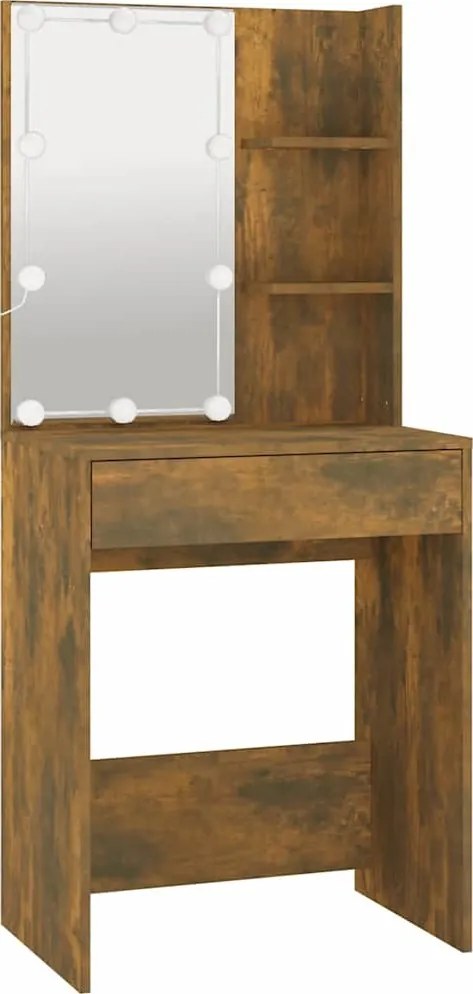 vidaXL Toaletní stolek s LED 60 x 40 x 140 cm [808832] Barva: dub artisan