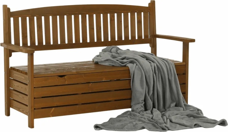 Zahradní lavička, hnědá, 150cm, AMULA